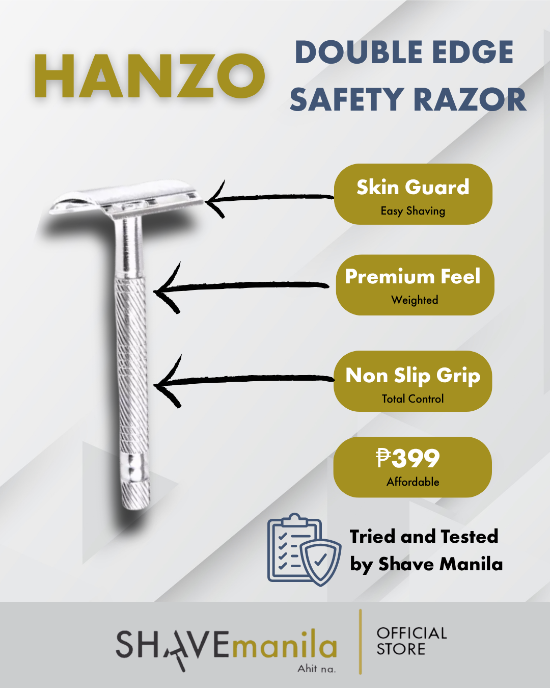 2025 Hanzo Double Edge Safety Razor – Shave Manila